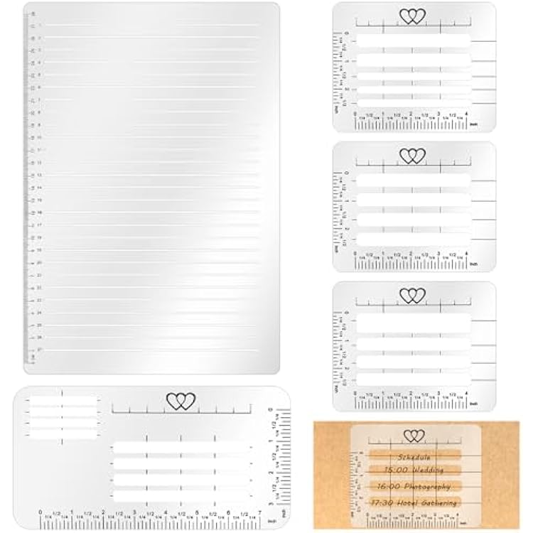 5 Pack Lettering Guide Stencil Set Straight Line Philippines | Ubuy