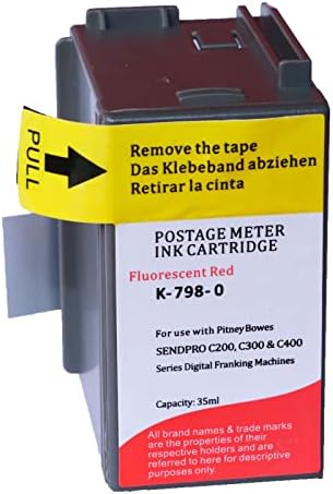 Amazon.com: CRANBOLY 1 Pack SL-798-0 Compatible Fluorescent Red Ink ...