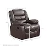 Amazon Brand - Solimo Delphi Single Seater Leatherette Recliner (Brown ...