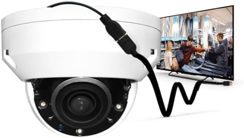 Amazon.com : ENS 5MP HDMI Security IP Camera, HDMI Output, Display 2MP ...