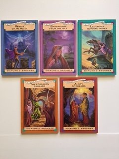 Sigmund Brouwer (Set of 5) Wings of an Angel; Barbarians; Legend ...