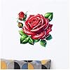 x4 Red Rose Flower Vinyl Stickers Cover Marks Non Transparent ...