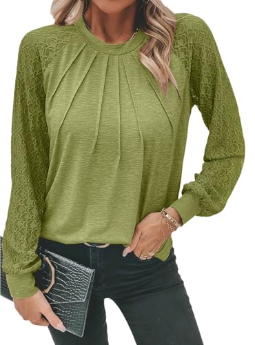 Olivgruner Pulli Damen