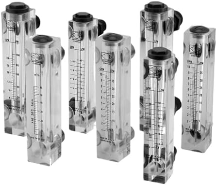 1PCS LZT-15 LZM-15Z Panel Install Acrylic Plastic Float Flowmeter for Water Liquid with 316 ...