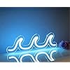 Amazon.com: Wave Neon Signs Light Blue LED Night Lights With Dimmable ...