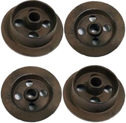 Amazon.com: 4 Rustic Cast Iron Mining Cart Wheels 5 3/4" Wide Display ...