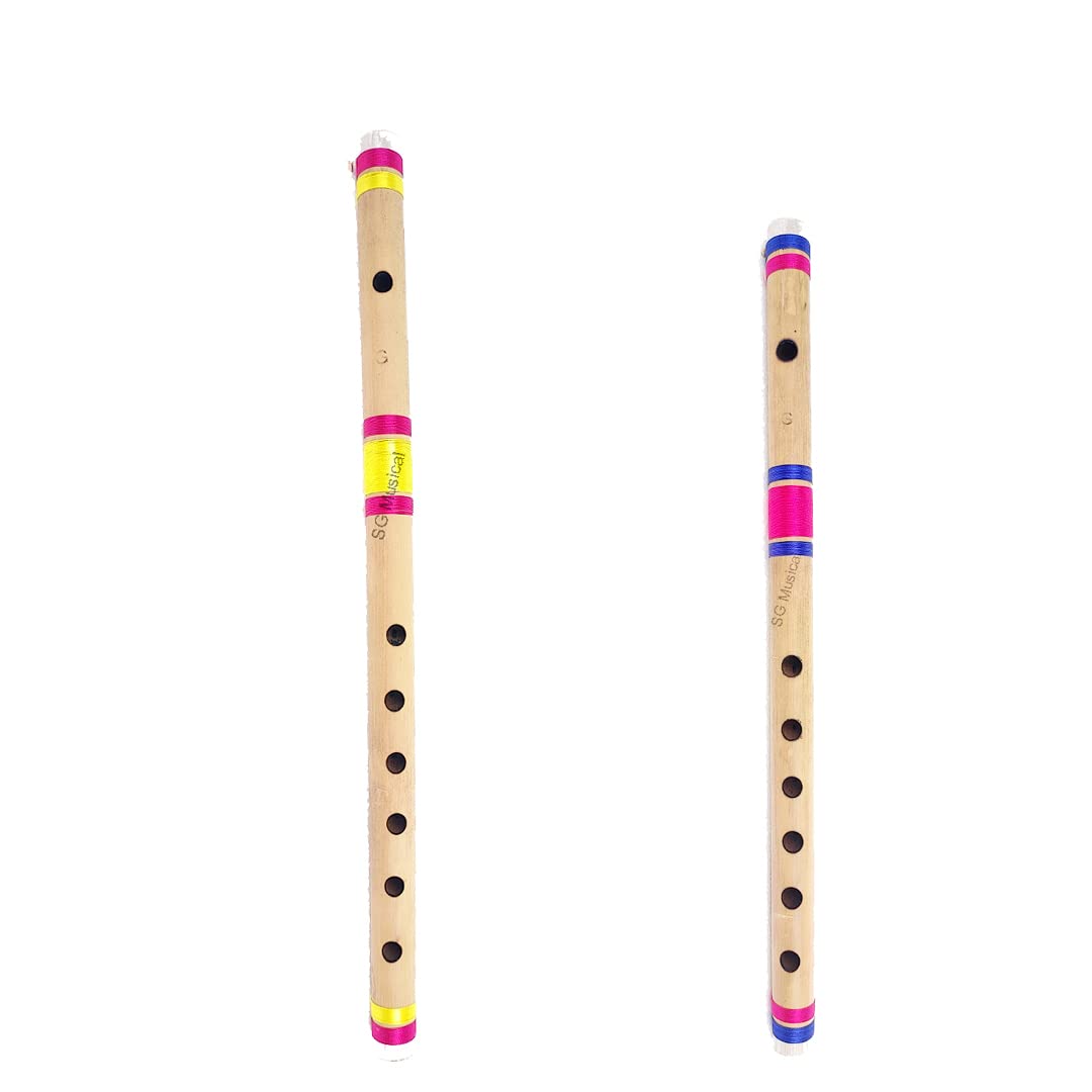 Buy SG Musical Indian Bamboo Pipe Combo A+C Scale | flute indian bamboo ...