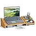 Amazon.com: Ufine Bamboo Laptop Stand for Desk 3 Heights Adjustable ...