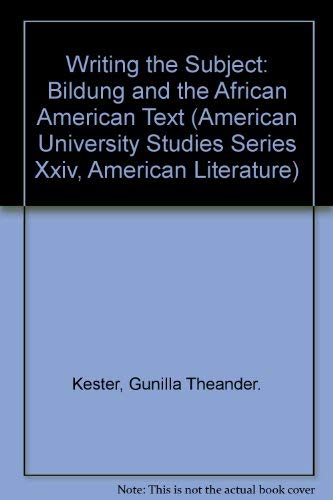 Amazon.com: Writing the Subject (American University Studies ...