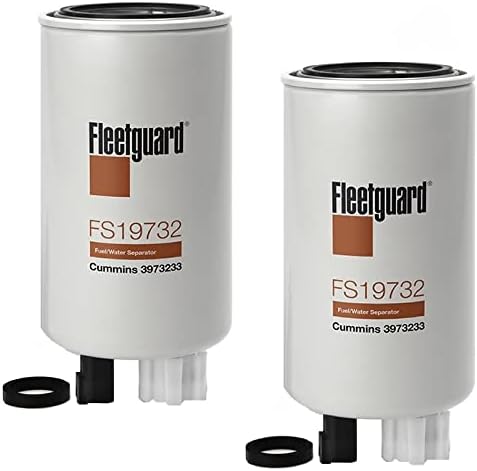 Amazon.com: FS19732 Fleetguard Fuel Filter Water Sep (Pack of 2 ...
