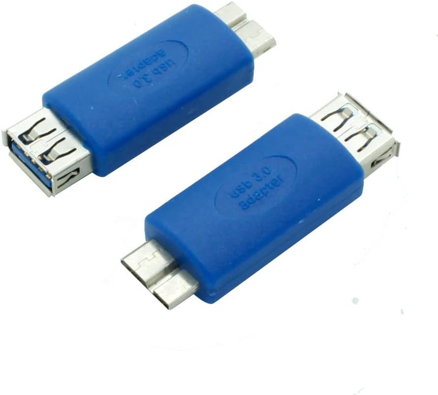fdealz [ 2 Pieces ] Standard USB 3.0 A Female to Micro B Male Connector ...