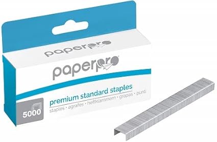 PaperPro Premium Staples for Jam-Free Stapling, 0.25 Inch, Full Strip ...