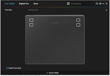 Amazon.com: Drawing Tablet HUION HS64 Beginner Graphics Tablet OSU Tablet with Battery-Free ...