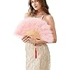 Amazon.com: Happy Feather Handheld Marabou Feather Fan, 1920s Vintage ...