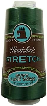 Amazon.com: American & Efird A&E Thread 2000yd Grn Maxi Lock Stretch ...