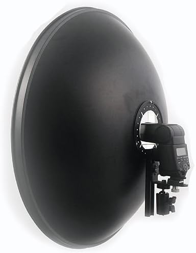 Amazon.com : ePhoto Off Camera Flash Beauty Dish Strobie Flash Bracket ...