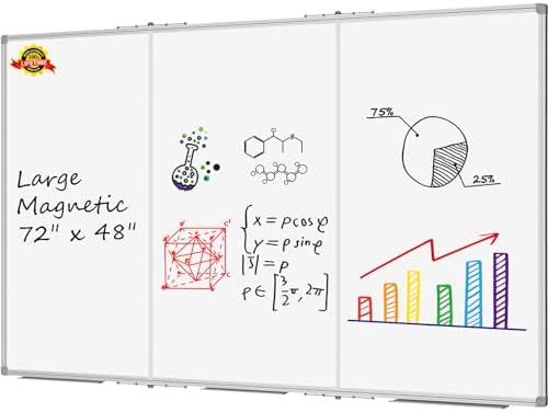Amazon.com : Lockways Large Magnetic 72" x 48" Dry Erase Board ...