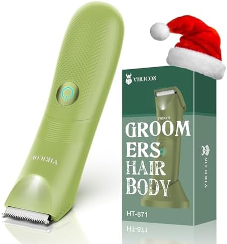 Amazon.com: VIKICON Ball Trimmer for Men, Waterproof Groin & Pubic Hair ...