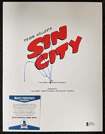 MICKEY ROURKE Signed 8.5 x 11 Sin City Script Cover Autograph~ BAS ...