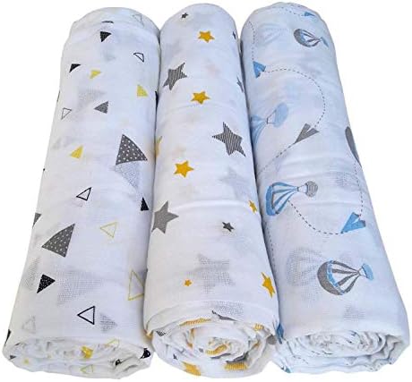 Buy PEUBUD ® Organic Cotton Baby Muslin Cloth Swaddle/Wrapper/Blanket ...