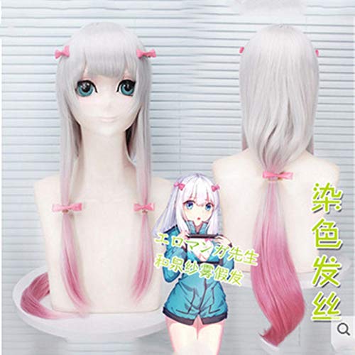 Amazon.com: Anime Eromanga Sensei Sagiri Izumi Cosplay Wigs Silver ...