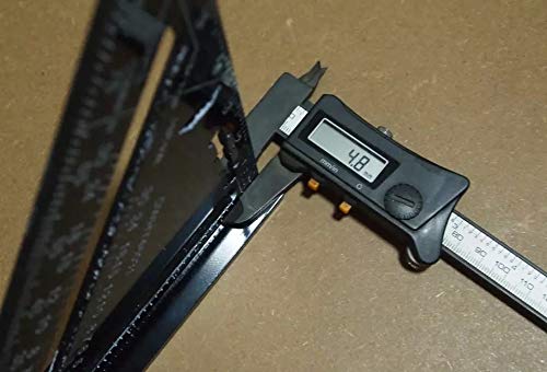 Uadme Degree Protractor – 7 Inch Aluminum Alloy Angle Finder with Clear ...