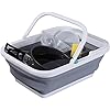 REDCAMP 9L Collapsible Washing up Bowl with Handles, 2 Pack Foldable ...