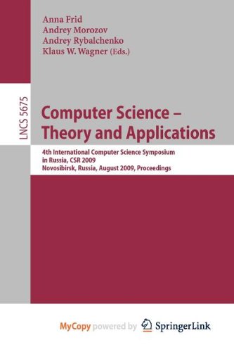 Computer Science - Theory and Applications: Frid, Anna, Morozov, Andrey ...