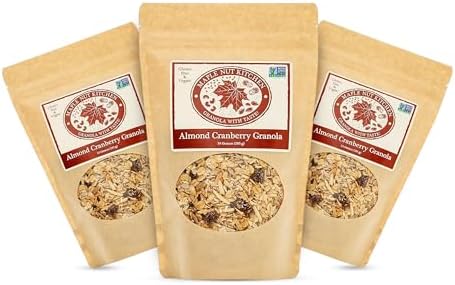 Amazon.com: Maple Nut Kitchen Almond Cranberry Granola 3 Pack – Crunchy ...