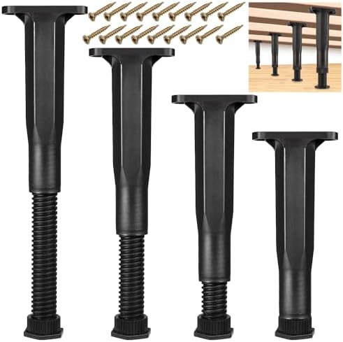 Amazon.com: Furniture Legs, 4 PCS Metal Bed Support Legs for Furniture ...