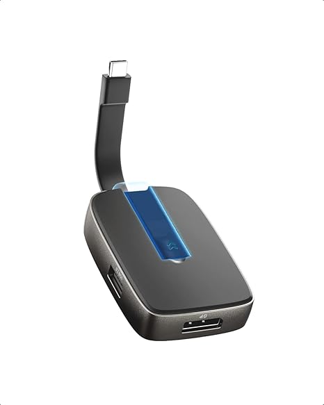 Amazon.com: Cable Matters Foldable USB C Hub DisplayPort 1.4 with 4K ...