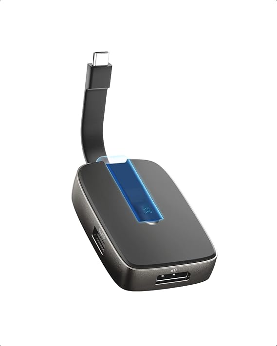 Amazon.com: Cable Matters Portable USB C Hub DisplayPort 1.4 with ...