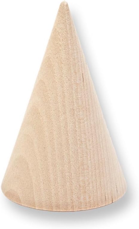 Amazon.com: 10 Pcs, Solid Wood Cone 2" Base Diameter X 3" Tall ...