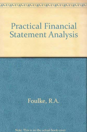 Buy Practical Financial Statement Analysis Book Online at Low Prices in ...