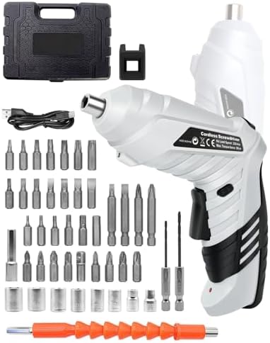 SORAKO Electric Screwdriver, 3.6V Cordless Screwdriver with 1300mAh ...