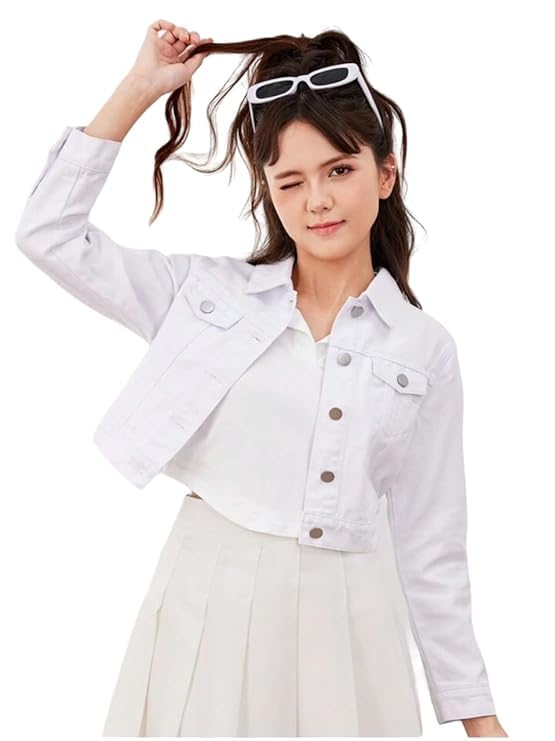 Denim Jacket for Girls | Jacket For Kids (IN, Age, 9 Years, 10 Years ...