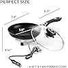 Amazon.com: ZONETECH 12V Frying Pan with Glass Lid Portable Non-Stick 7 ...