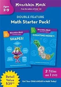 Amazon.com: Munchkin Math Double Feature Math Starter Pack, Shapes ...