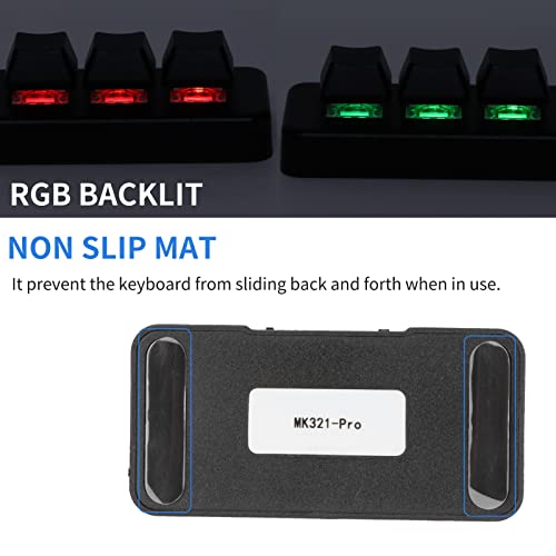 Mini 3 Key Keypad Mechanical Gaming Keyboard, USB /2.4G /Bluetooth RGB ...