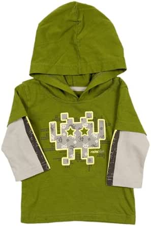 Amazon.com: Please Mum Jersey Hooded Fooler Baby Boys Tee - C.green/dri ...