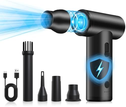 MERTTURM Compressed Air Duster, Aluminium Alloy 120000RPM Electric ...