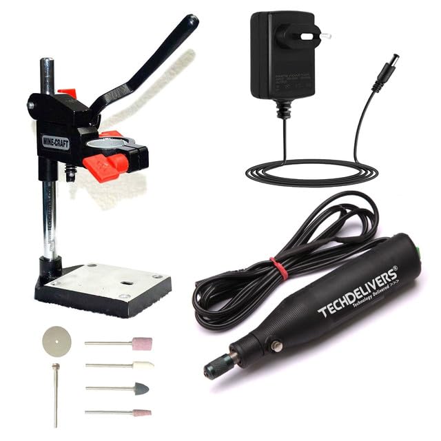 TECHDELIVERS® Mini Electric PCB Hand Driller For Goldsmith and Hand ...