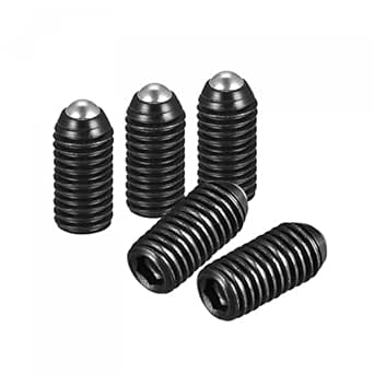 uxcell Ball Point Set Screws, 5pcs M10 x 20mm High Carbon Steel Metric ...