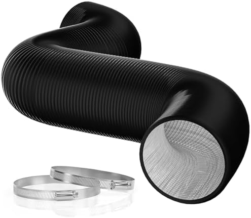 ATOM NEXUS Flexible 10-Inch 8-Feet Long Aluminum Ducting, 4-Layer ...
