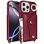 Amazon.com: Lipvina for iPhone 16 Pro Max Case with Card Holder and Strap - Zipper Pocket ...