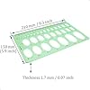 Amazon.com: 1Pcs 20cm Oval Ruler Drafting Template,Oval Line Drawing ...