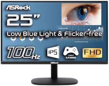 Amazon.com: ASRock 27 inch 100 Hz Light Gaming Monitor for Home Office ...