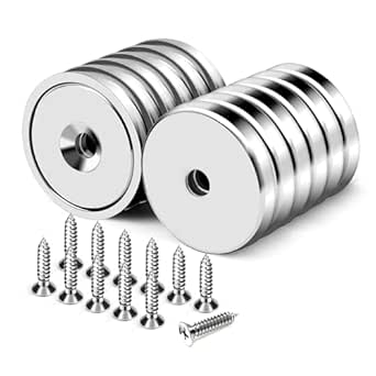 DIYMAG Heavy Duty Magnets,60LBS Strong Rare Earth Neodymium Round Base ...