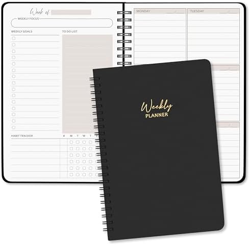 BIROYAL Weekly Planner Undated, Daily Planner, Habit Tracker Journal ...