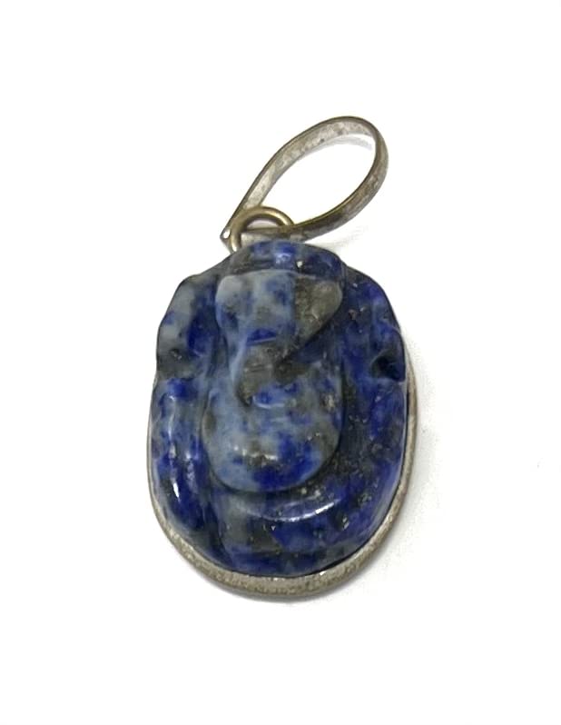 Buy MAHANT JI 100% Pure Lajward Stone Ganesh Locket/Lapis Lazuli Stone ...